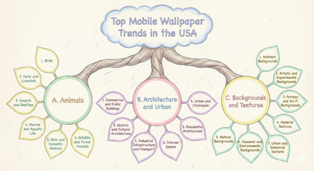 Pastel-pencil hierarchy tree diagram Top Google Gemini prompt to ...